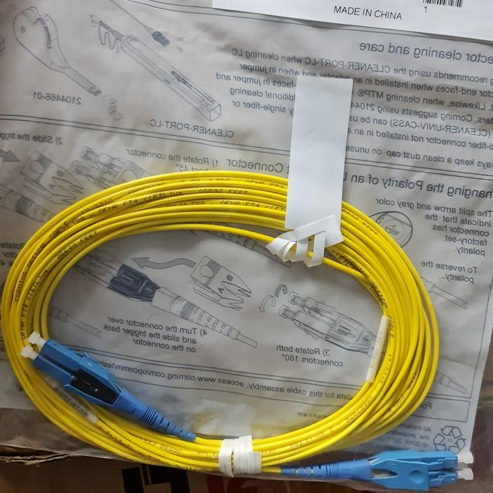 Jual Corning Fiber patch cord LC-LC singlemode 15feet / 4,57mtr ...