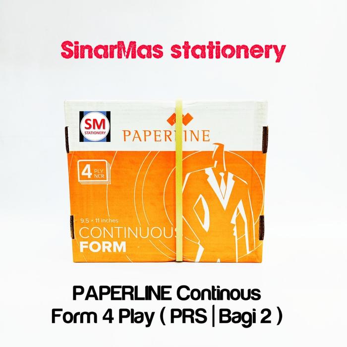 Jual Paperline Continuous Form K4 Play Warna PRS | Bagi 2 ( 1 Box 2000 ...