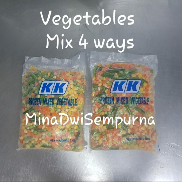 Jual Frozen Mixed Vegetables / Vegetables Mix 4 Ways / Sayuran Beku 1 ...
