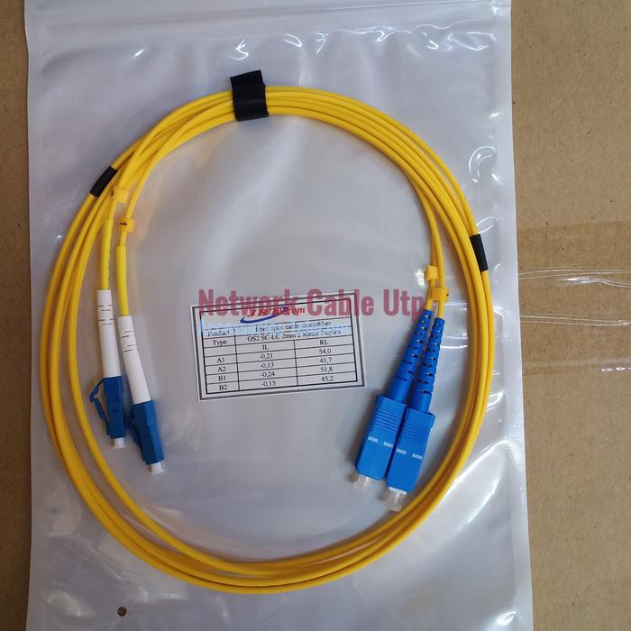 Jual Patch Cord SC-LC Duplex Singlemode 2 Meter - Jakarta Pusat ...