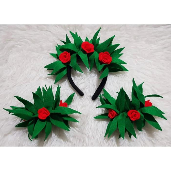 Jual Bando Lilo Kostum Lilo Stitch Hawaii Bando Daun Kostum Tanaman ...