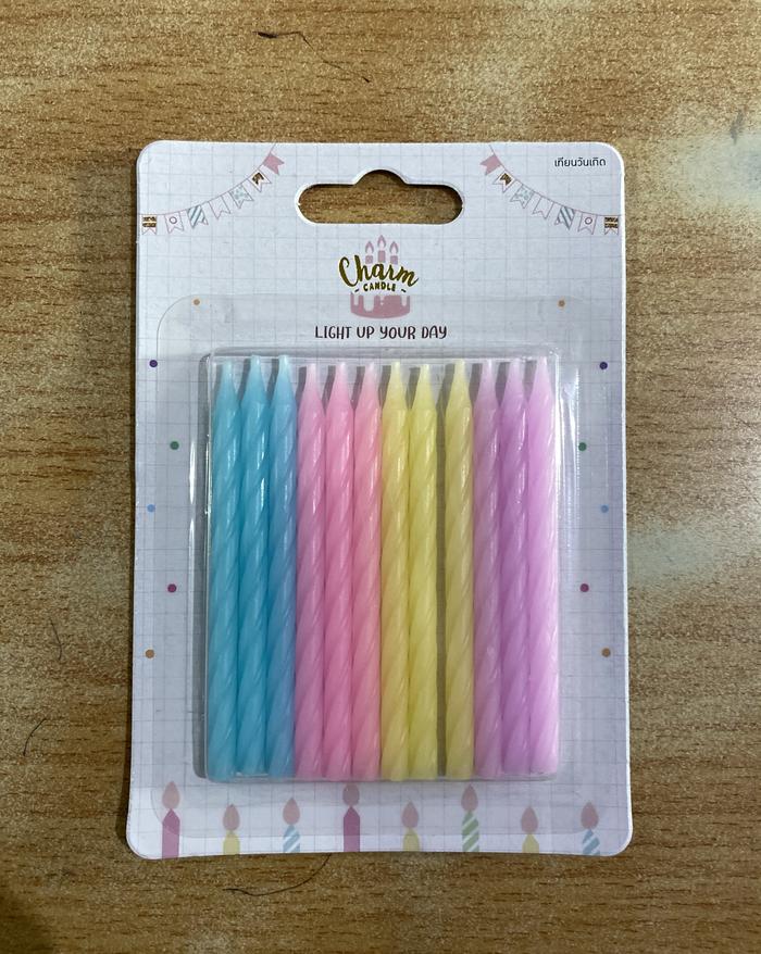 Jual Lilin ulir batang no (5) pastel colour 12 pc pack - Jakarta Barat ...