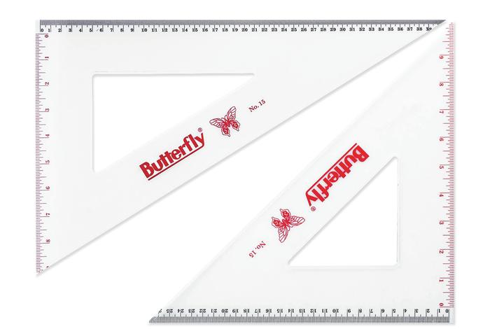 Jual Set Penggaris Segitiga Butterfly No. 15 / BT - No. 15 - Jakarta ...