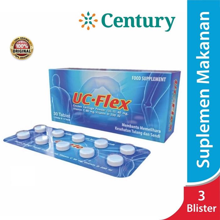 Promo UC-FLEX BLISTER 10 TABLET / RADANG SENDI / SUPLEMEN / GLUKOSAMIN ...