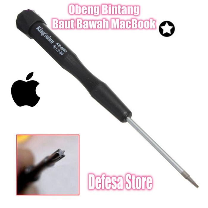 Jual Obeng Pembuka Baut Bawah MacBook Air Pro Retina NewAir/Pro bintang ...