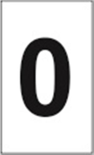 Jual K-Type cable Marker Black on White, Number ( 0 - 9 ) - Number "0 ...