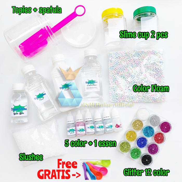 Jual DIY Super Slime Kit Premium - Bahan Membuat Slime Lengkap Pasti ...
