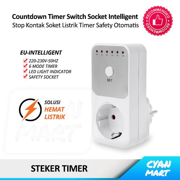 Jual Stop Kontak Timer Steker Listrik Otomatis Digital Countdown Socket ...