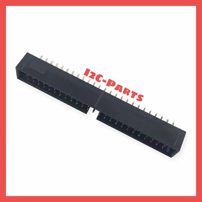 Jual DC3-50P IDC BOX Header 50pin 2x25 Male Socket JTAG Soket 50 pin ...