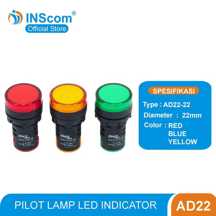 Jual PILOT LAMP LED AD16-22S 22mm INSCOM - Hijau - Kota Surabaya - INScom_NEW | Tokopedia