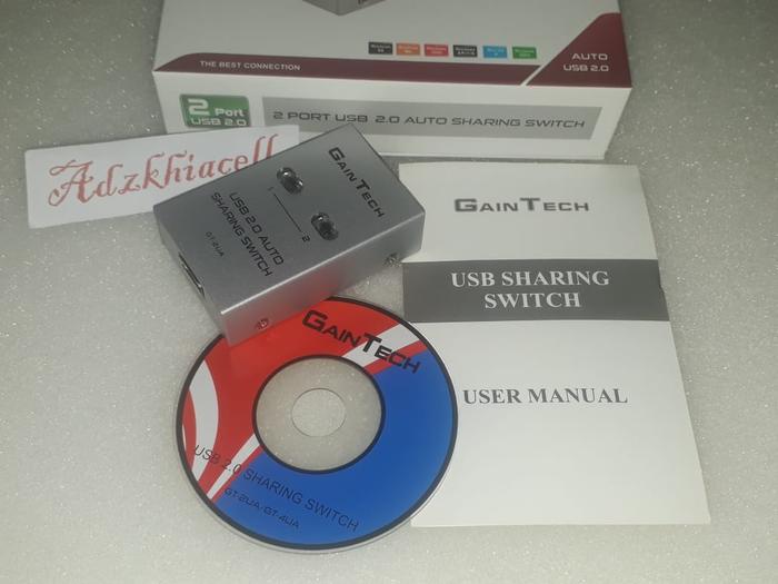 Jual Gaintech Auto Switch Printer USB 2-Port 2PORT otomatis / 2 pc CPU - Jakarta Pusat ...