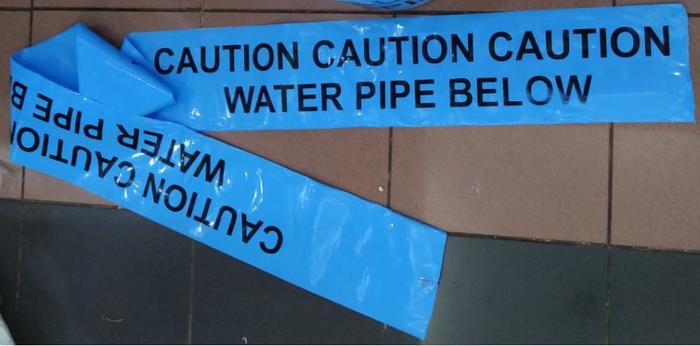 Jual tanda peringatan,under ground warning tape caution water pipe ...