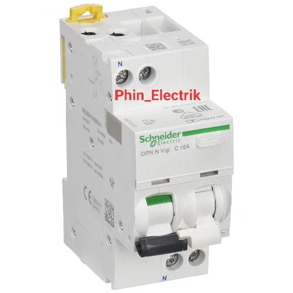 Jual RCBO iDPN N Vigi 1P+N 6A,10A,16A,20A 30ma acti9 schneider - Jakarta Pusat - Phin_Electrik ...