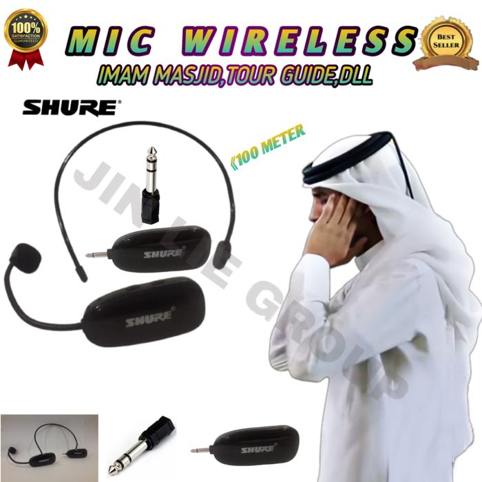 Jual MIC SHURE SH 02 WIRELESS BANDO CLIP ON IMAM MASJID - Jakarta Barat ...
