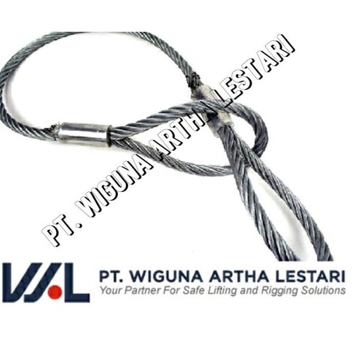 Jual wire Rope/Soft Eye Dia 20cm, 12mm x 2m SWR 6 x 36 Tali baja/Sling ...
