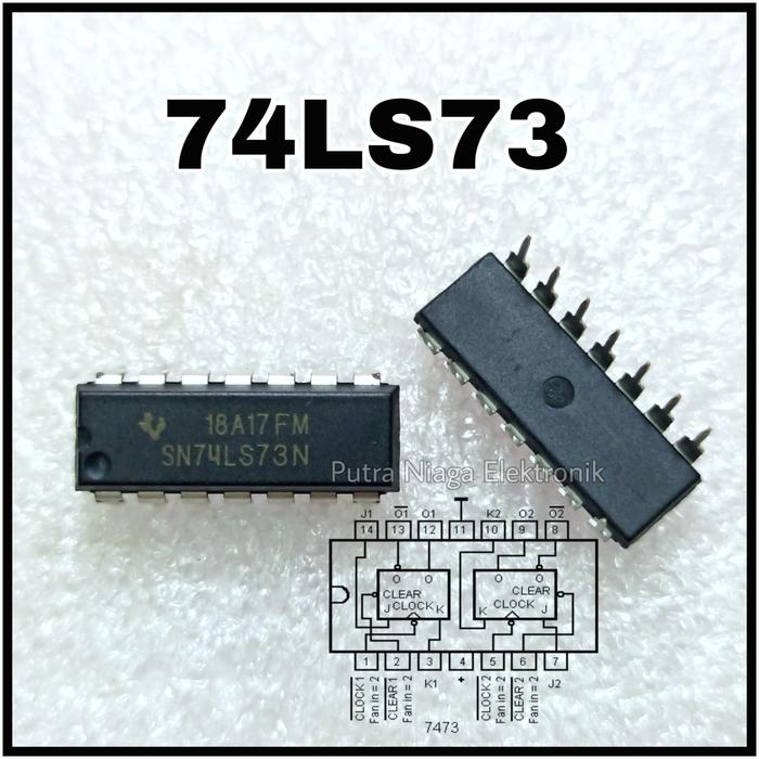 Jual ic TTL 7473 74LS73 Flop JK HD74LS73AP SN74LS73N Dip 14p - Kota Bandung - Putra Niaga ...