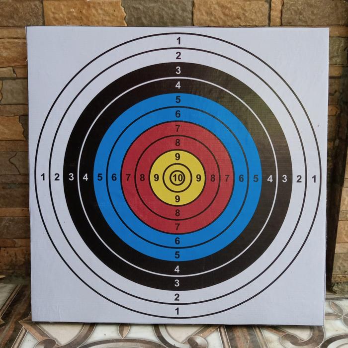 Jual face target 50 x 50 cm warna terang dan jelas sasaran panah ...