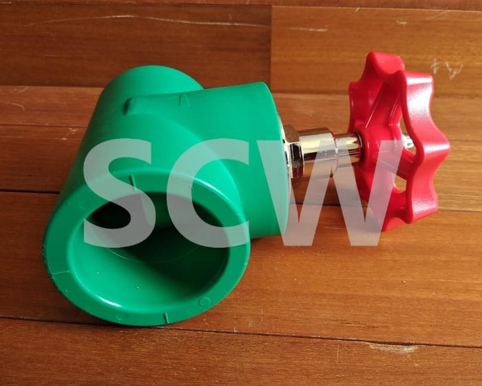 Jual Stop Valve PPR 2" inch 63mm Gate Valve Stop Kran PPR Fitting PPR ...