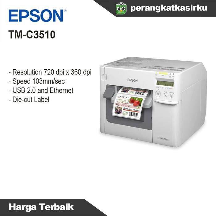 Jual Printer Label Epson inkjet ColorWorks TM-C3510/Printer Label TM ...
