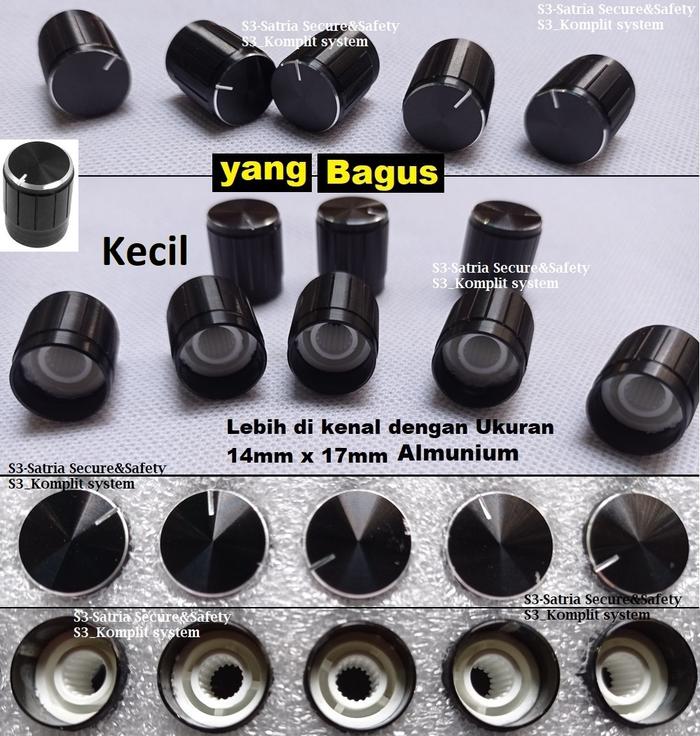 Jual Kecil 14mm Rotary Knop Potensio Tutup knob Potensiometer Volume ...