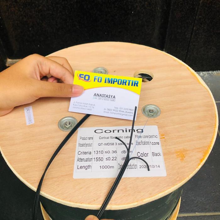 Jual Kabel Drop Wire Optik / DW FO FTTH 1 core /1000M - Jakarta Utara ...
