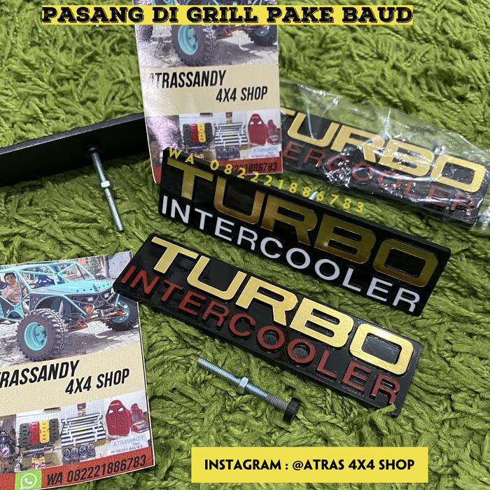 Jual Logo emblem turbo rugger ruger taft rocky feroza jeep 4x4 - Kab ...