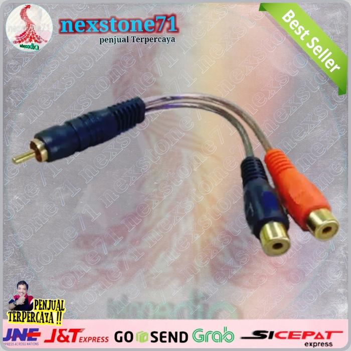 Jual kabel audio RCA Y Splitter male To female - Kota Palembang ...