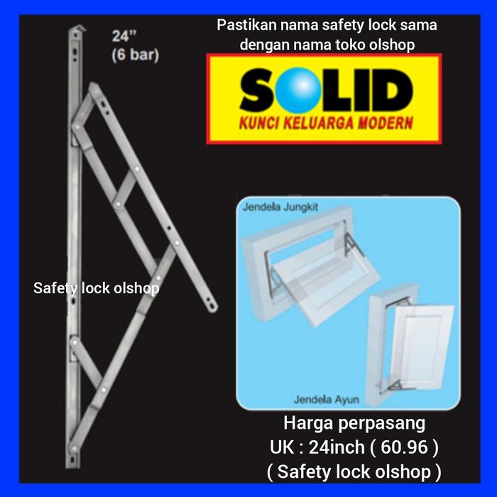 Jual Engsel / SOLID Window Casement & Camlock 24" (5 bar) - Jakarta ...