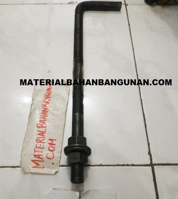 Jual Baut Angkur Type L 22 mm x 60 cm Baut Jangkar Pondasi Tiang Cor ...