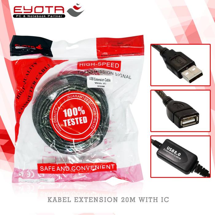 Jual Kabel Ekstension Usb Male To Female 20m With Ic Usb 2.0 Di Seller Velvet Store - Cengkareng ...