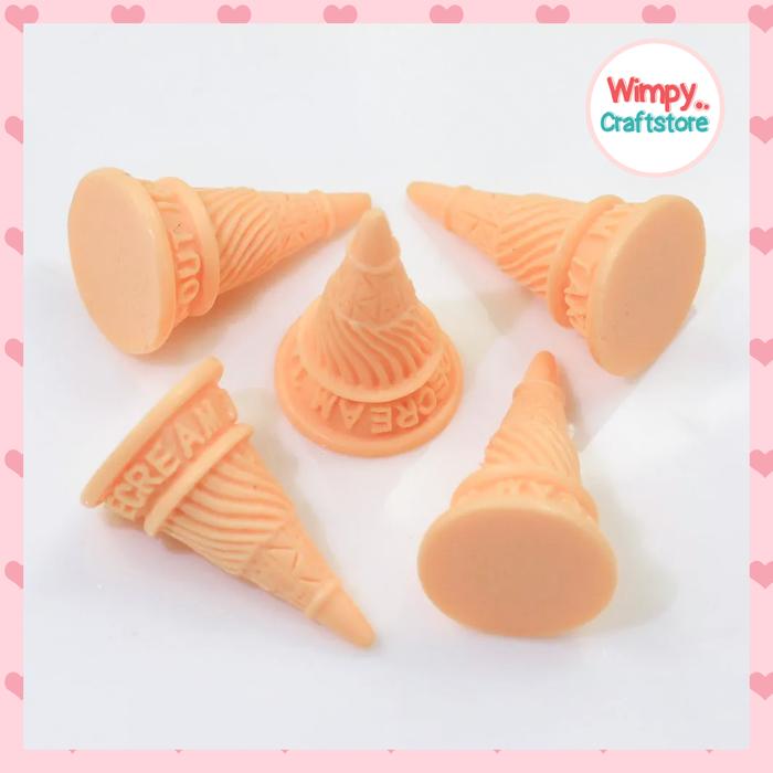 Jual Miniature Cone Es Krim Cake Topper Bahan Craft Deco Charm - Kab ...