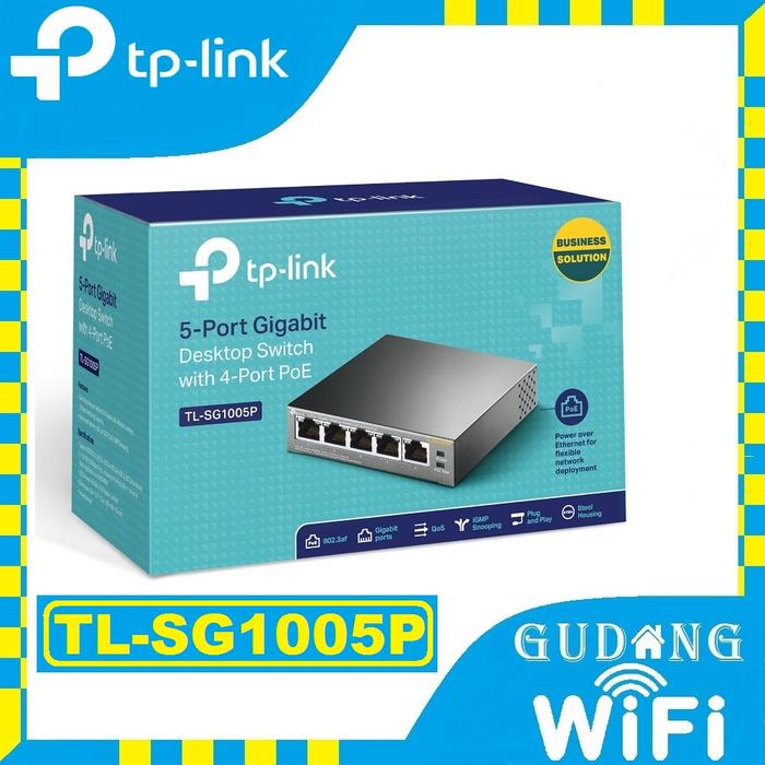 Jual TP-Link TL-SG1005P 5-Port Gigabit Desktop PoE Switch - Jakarta ...