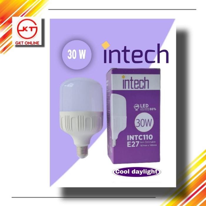 Jual Lampu LED Bohlam Tabung Intech 30 Watt / Lampu Bohlam LED Cahaya ...