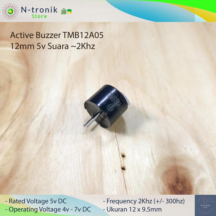 Jual Active Buzzer TMB12A05 Busser 12mm 5v 2Khz Breadboard Suara ...