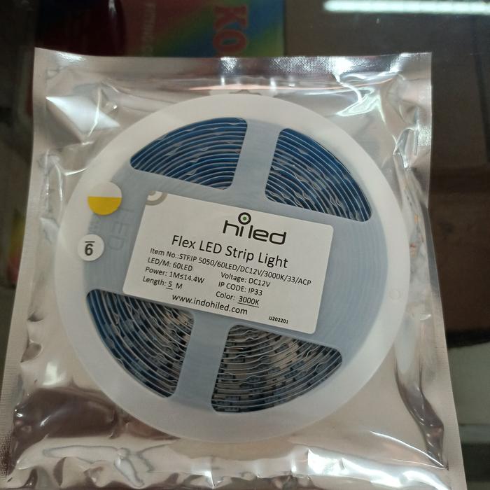 Jual hiled led strip 5050/60 ip33 dc12v 14.4w/meter - 3000k - Jakarta ...