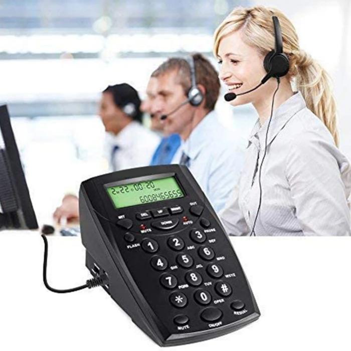Jual telepon kantor headset telephone call center desk JT handsfree ...