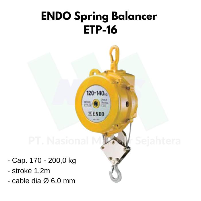 Jual Spring Balancer Cap. 170-200kg stroke 1.2m ENDO ETP-16 - Jakarta ...
