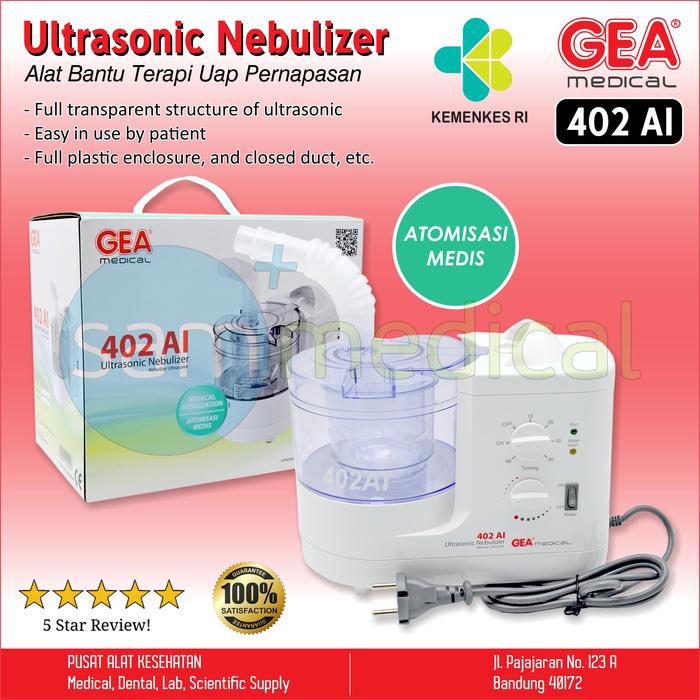 Promo GEA Ultrasonic Nebulizer 402 AI / Alat Terapi Uap Inhalasi Cicil ...