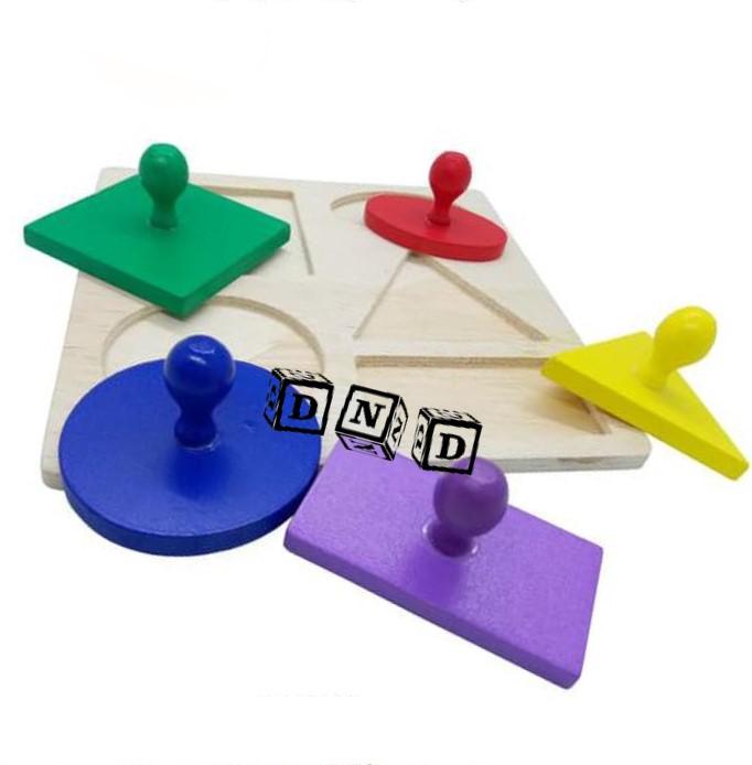 Geometric Puzzle Board By Guide Craft