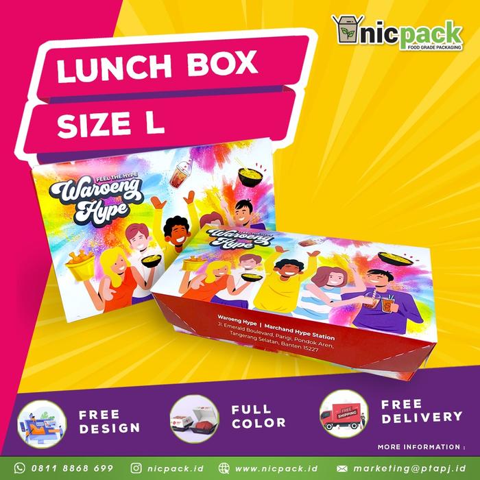 Jual [PROMO] LUNCH BOX CUSTOM SIZE L 3000 pcs - Jakarta Utara - NIC ...
