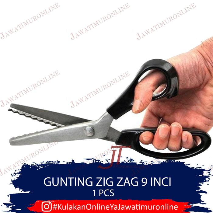 Jual Gunting Kain Zig Zag / Zig-Zag / Gerigi / Pinking Shears Ukuran 9 ...