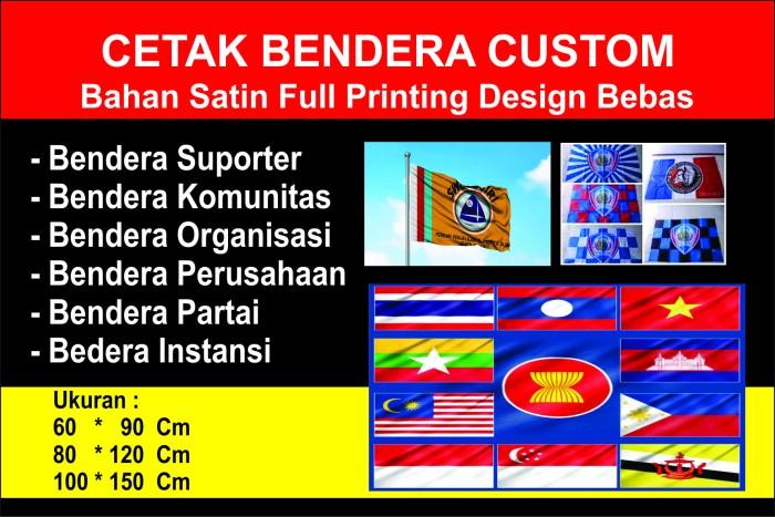 Jual Bikin/cetak bendera custom (Full Printing) Ukuran 100x150 ...