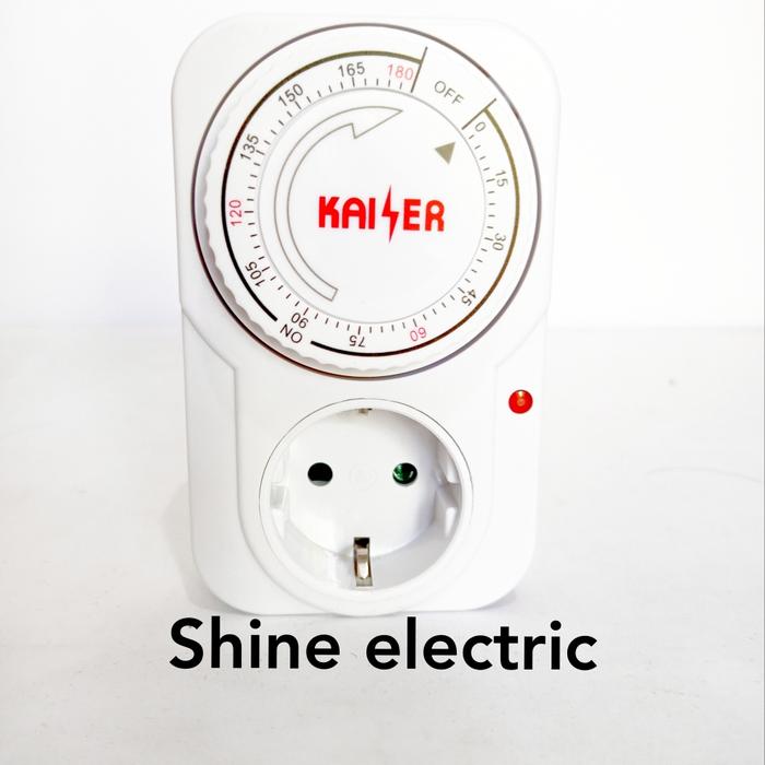 Jual Timer Listrik 3 Jam 3jam Kaiser / Colokan Timer Analog / Stop ...
