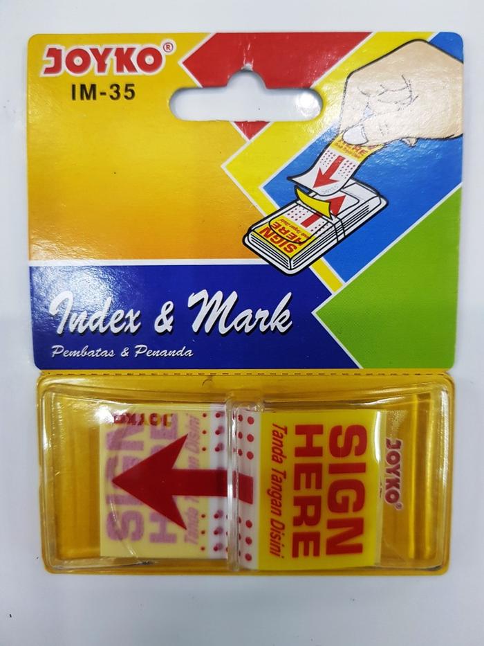 Promo Stiker Sign Here JOYKO IM 35 - Jakarta Barat - ATK Pasar Pagi ...