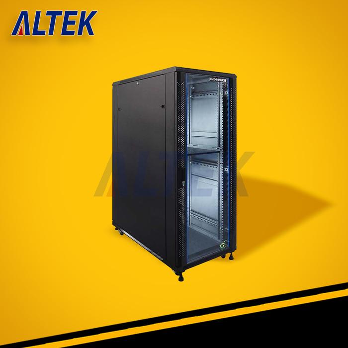 Jual INDORACK Rack Server 19" 42U IR11542G Depth 1150 Close Rack Glass ...