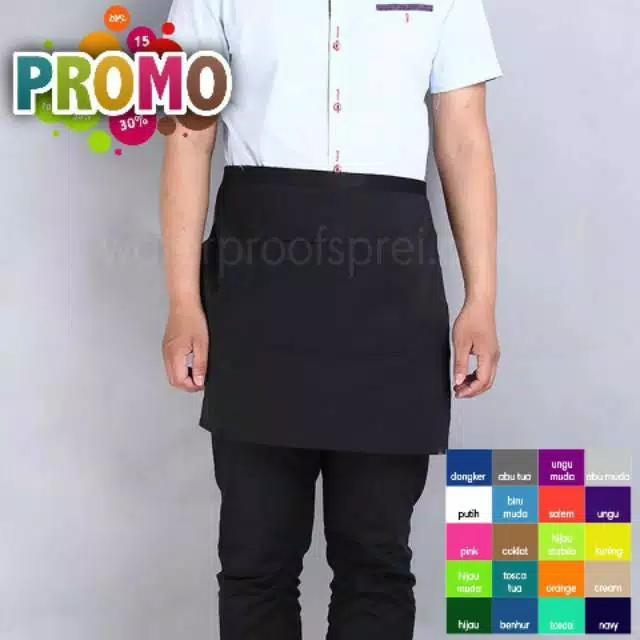 Jual Apron pendek waterproof Celemek setengah badan clemek masak ...