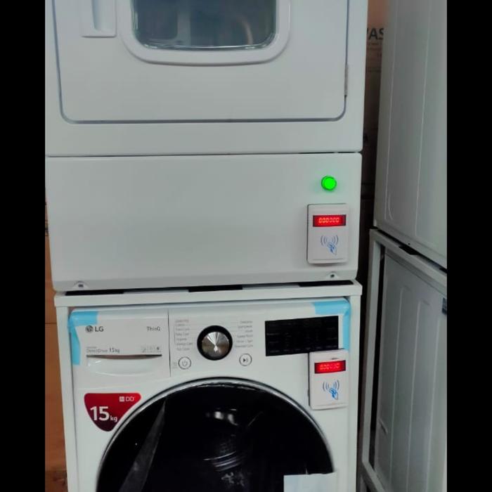 Jual Mesin cuci dan Dryer Stack Dengan Kartu QR READER (Custom ...