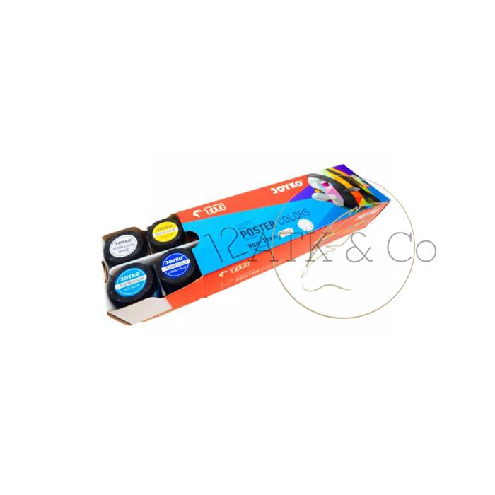 Jual Poster Color Cat Poster Joyko TiTi POC-10ML-12 Colors Set Isi 12 ...