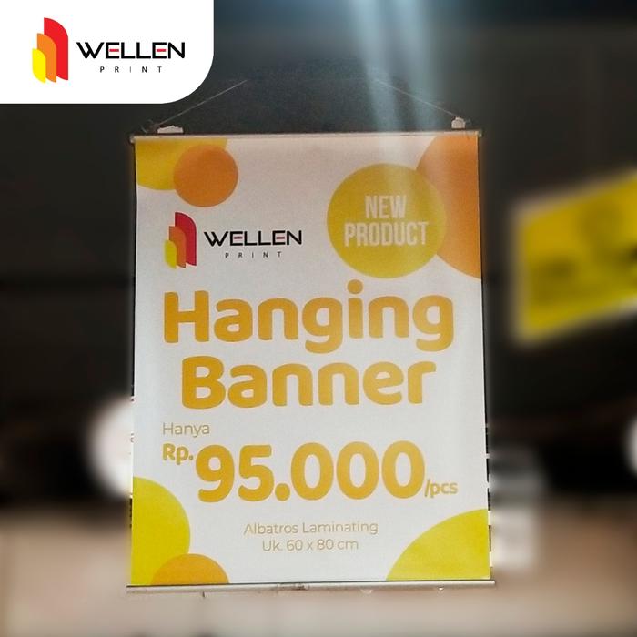Jual Hanging Banner / Display Gantung untuk Promosi / Dekorasi Dinding ...