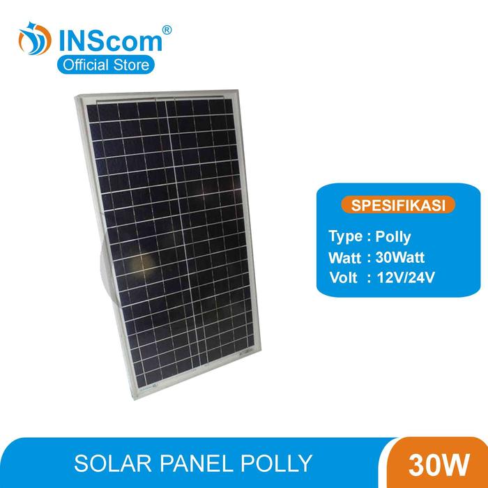 Jual SOLAR PANEL / PANEL SURYA / SOLAR CELL 30WP POLY INSCOM - Kota ...